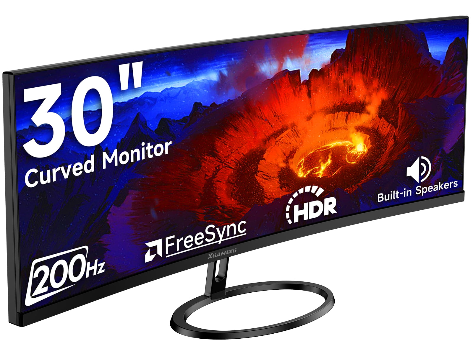 30" Ultrawide 200Hz Curved Gaming Monitor, mayceyee WFHD (1920x1080p ...