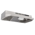 30”Under Cabinet Range Hood, Stainless Steel, Ductless Exhaust Vent, 2 ...