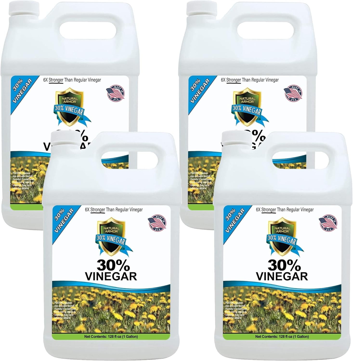 30% Vinegar Pure Natural Industrial Strength Concentrate with Literally Hundreds of Other Uses ...