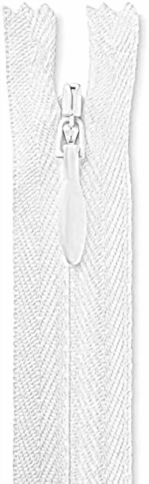 30 Inch White Invisible Nylon Zipper – Non-Separating Hidden Zipper for ...