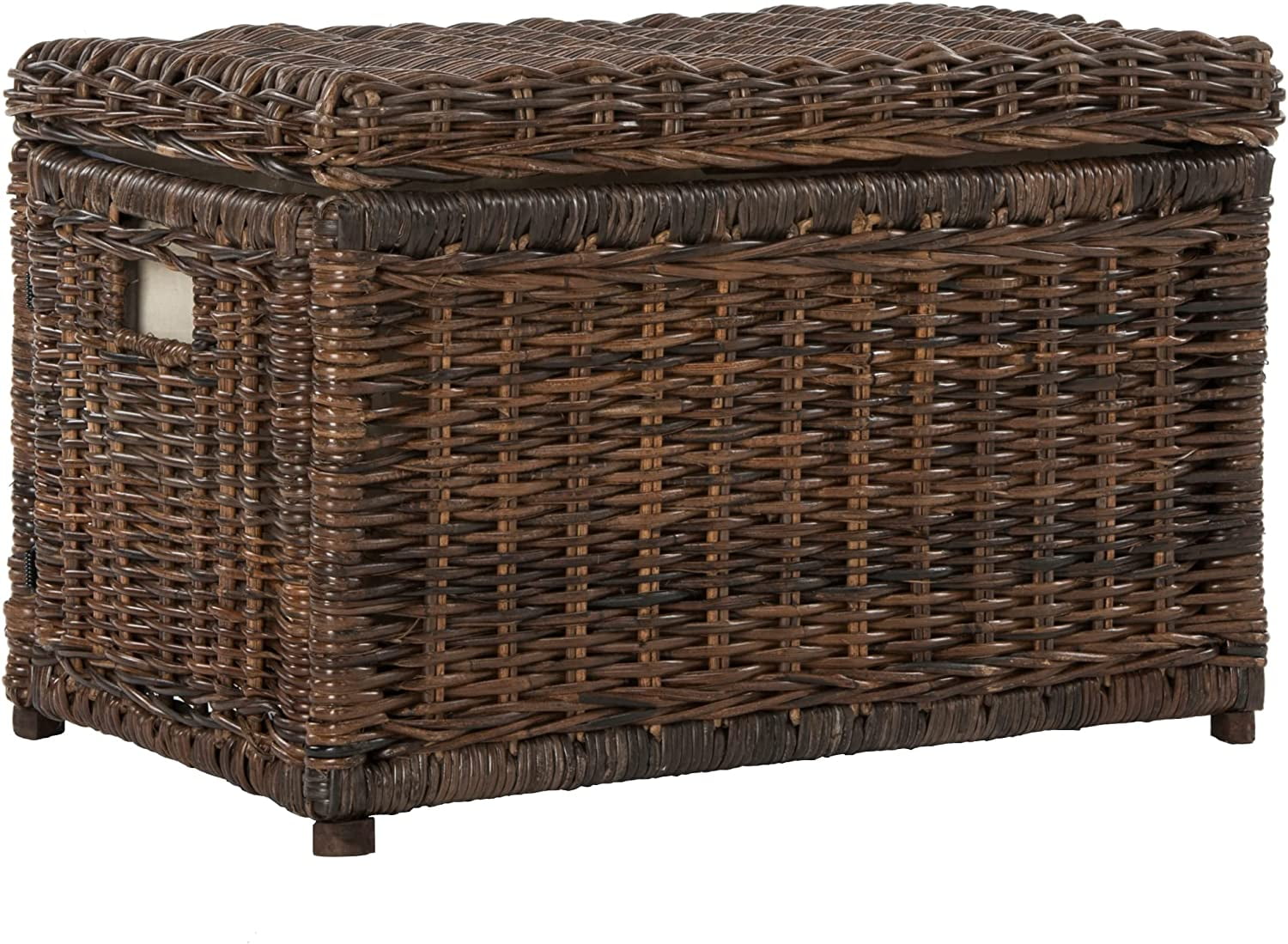 30" Wicker Storage Trunk, Collapsible for flat storage, Rattan-Sarang ...