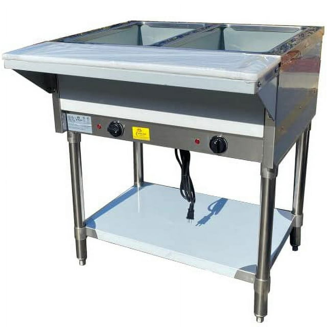 30" Wide 2 plate warmer and dry steam table NH-2 - Walmart.com