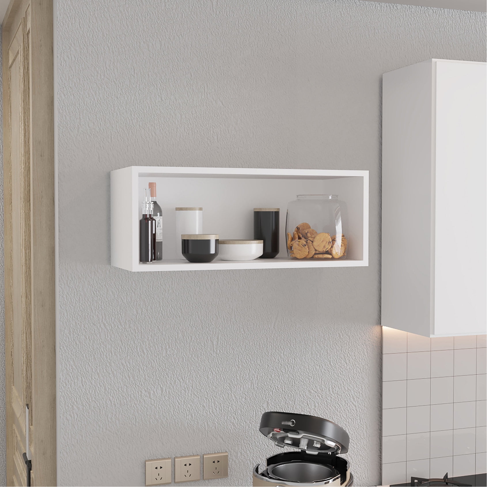 30" Wide Cube Shelf, Simple Design / Displays Essentials in Primary ...