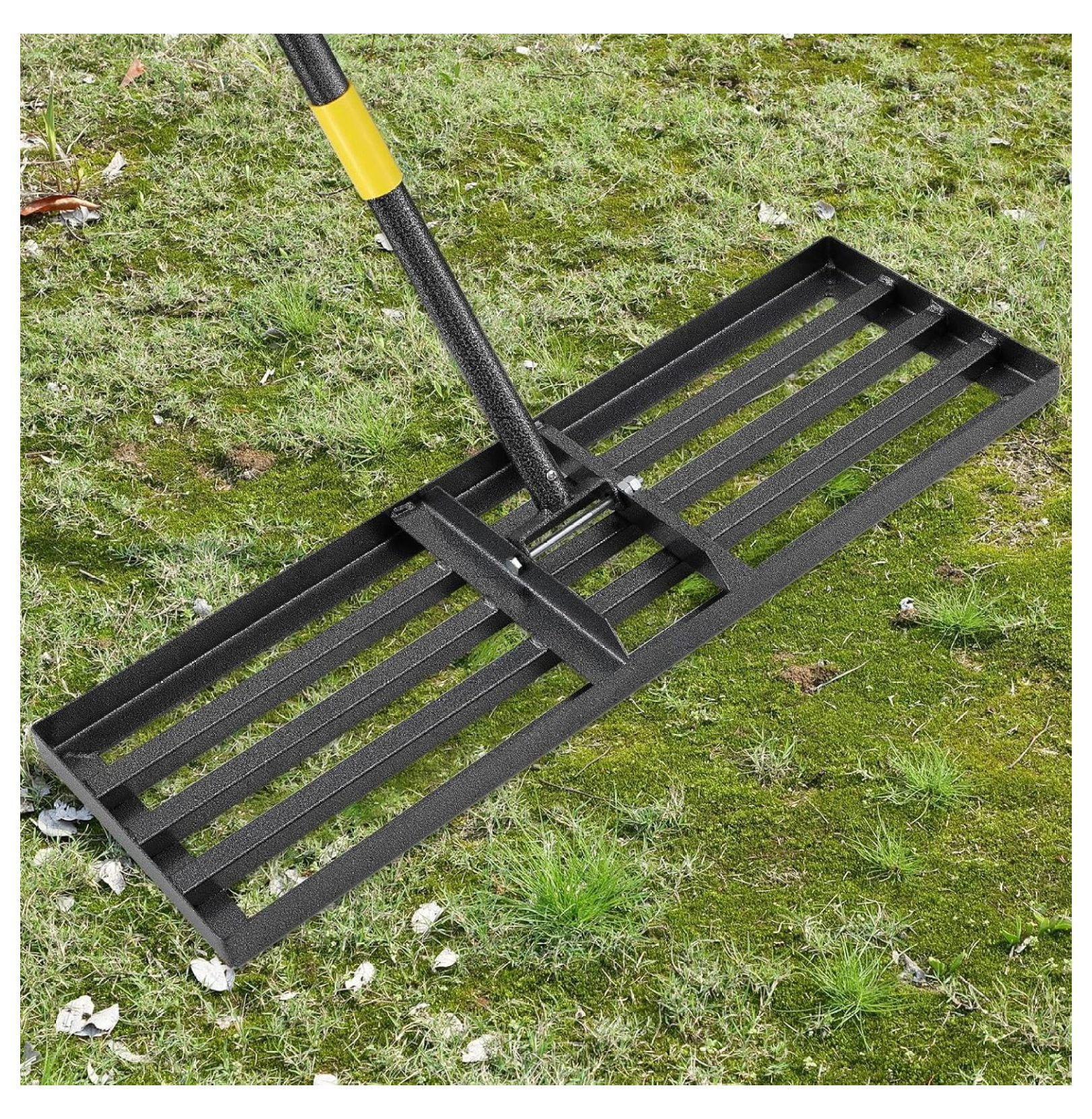 30" Wide Lawn Leveling Rake, Heavy Duty Stainless Steel Lawn Leveler ...