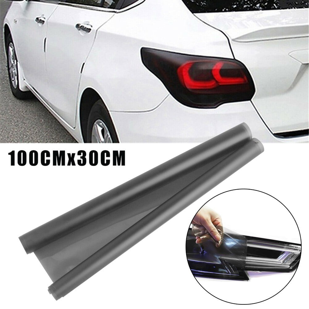 30 X 100cm MEDIUM Smoke Black Tint Film Headlights Tail Lights Car ...