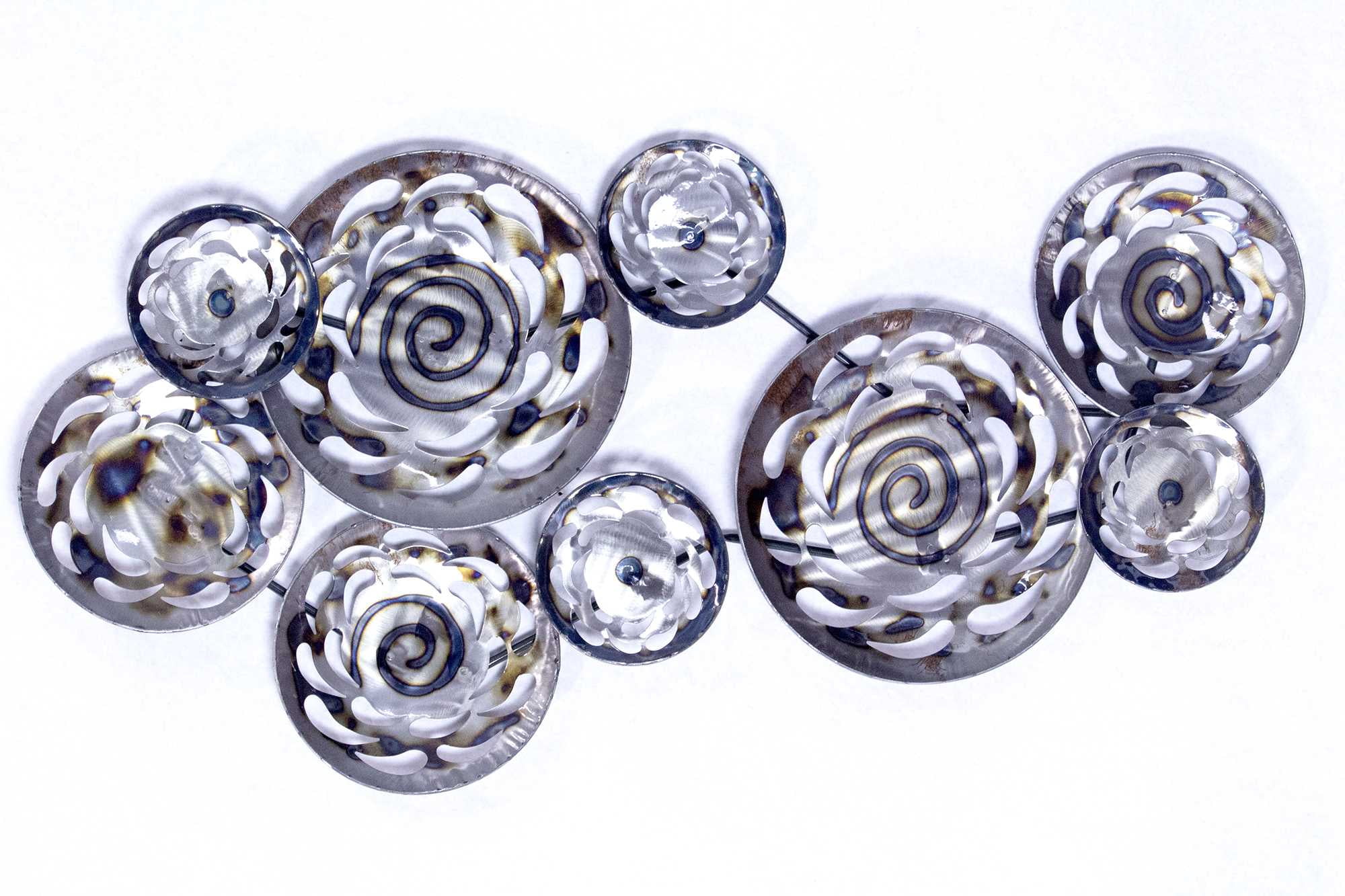 30" X 5" X 58" Metallic Multi Color Metal Metal Lace Wall Art Metallic ...