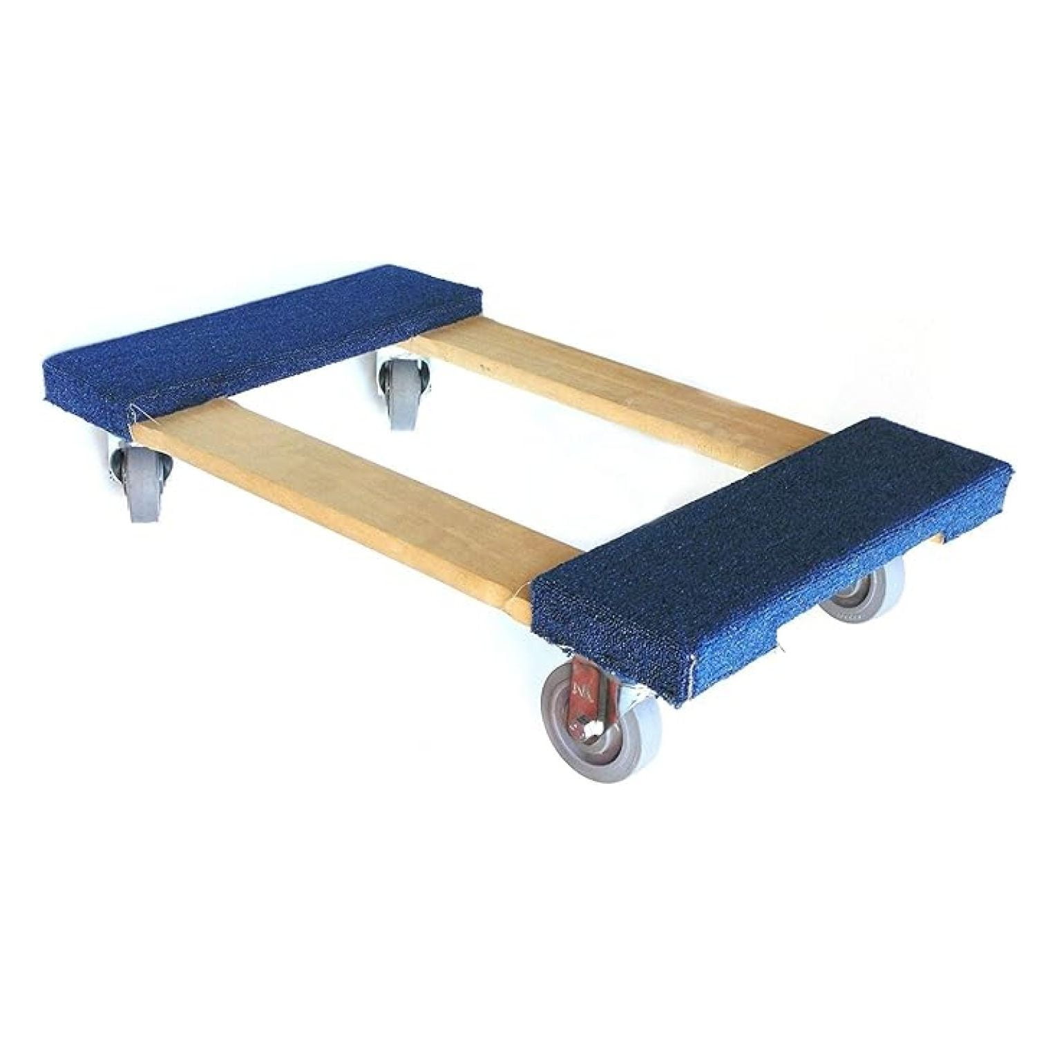 30"X17" Hardwood Furniture Dolly, 1200lbs Capacity Blue Carpet Dolly ...