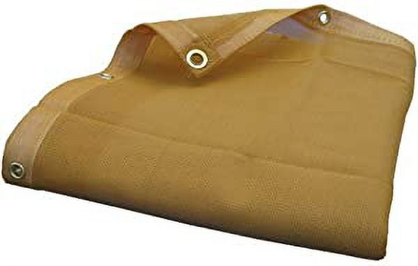 30'X30' (Tan) Heavy Duty Mesh Tarp Net Sail Sun Shade Awning and Fence ...