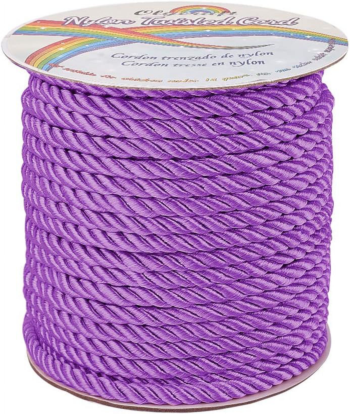 30 Yards 5mm Twisted Nylon Cord Rope 3-Ply Indigo Twisted Cord Trim for ...