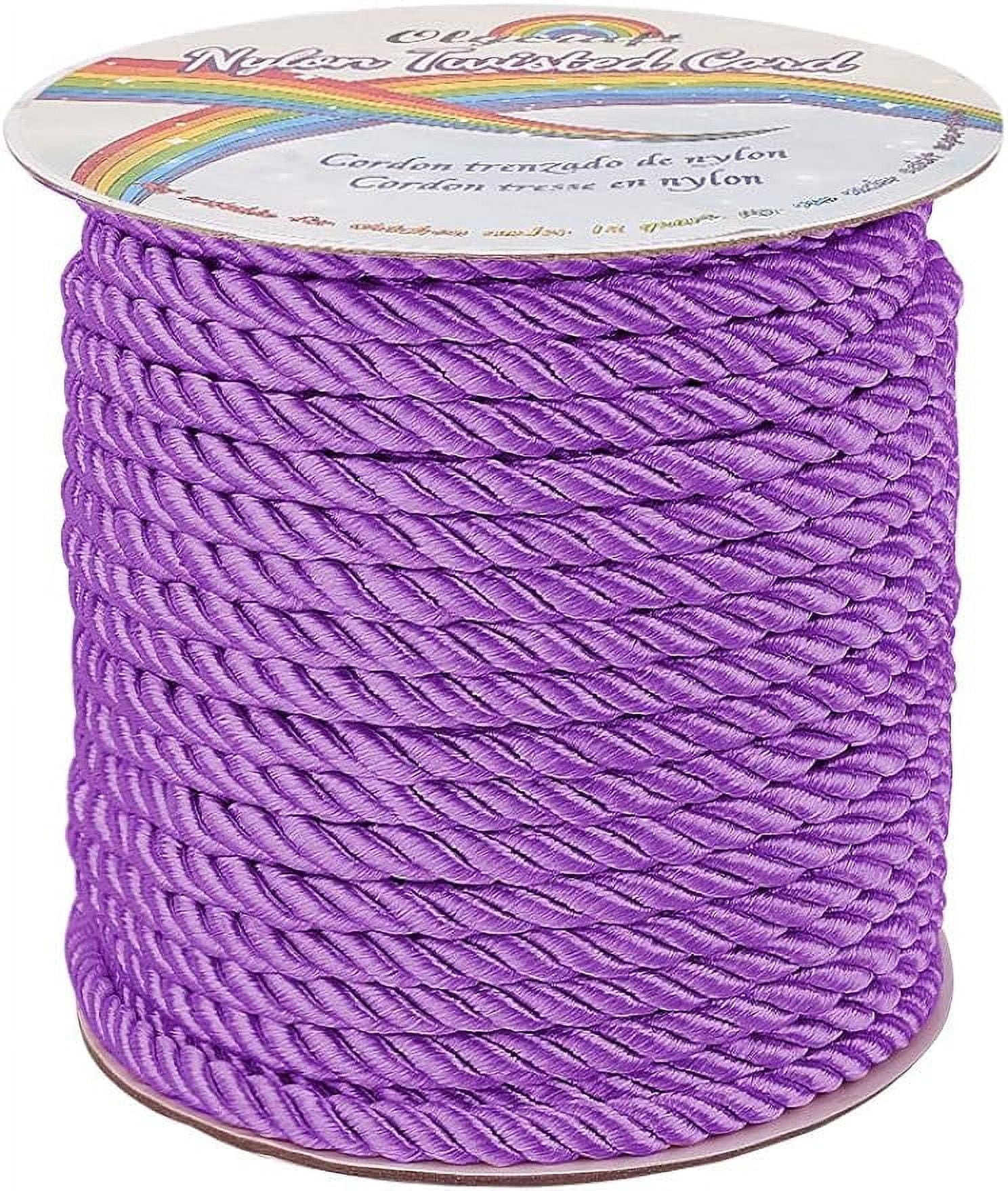 30 Yards 5mm Twisted Nylon Cord Rope 3-Ply Indigo Twisted Cord Trim for ...