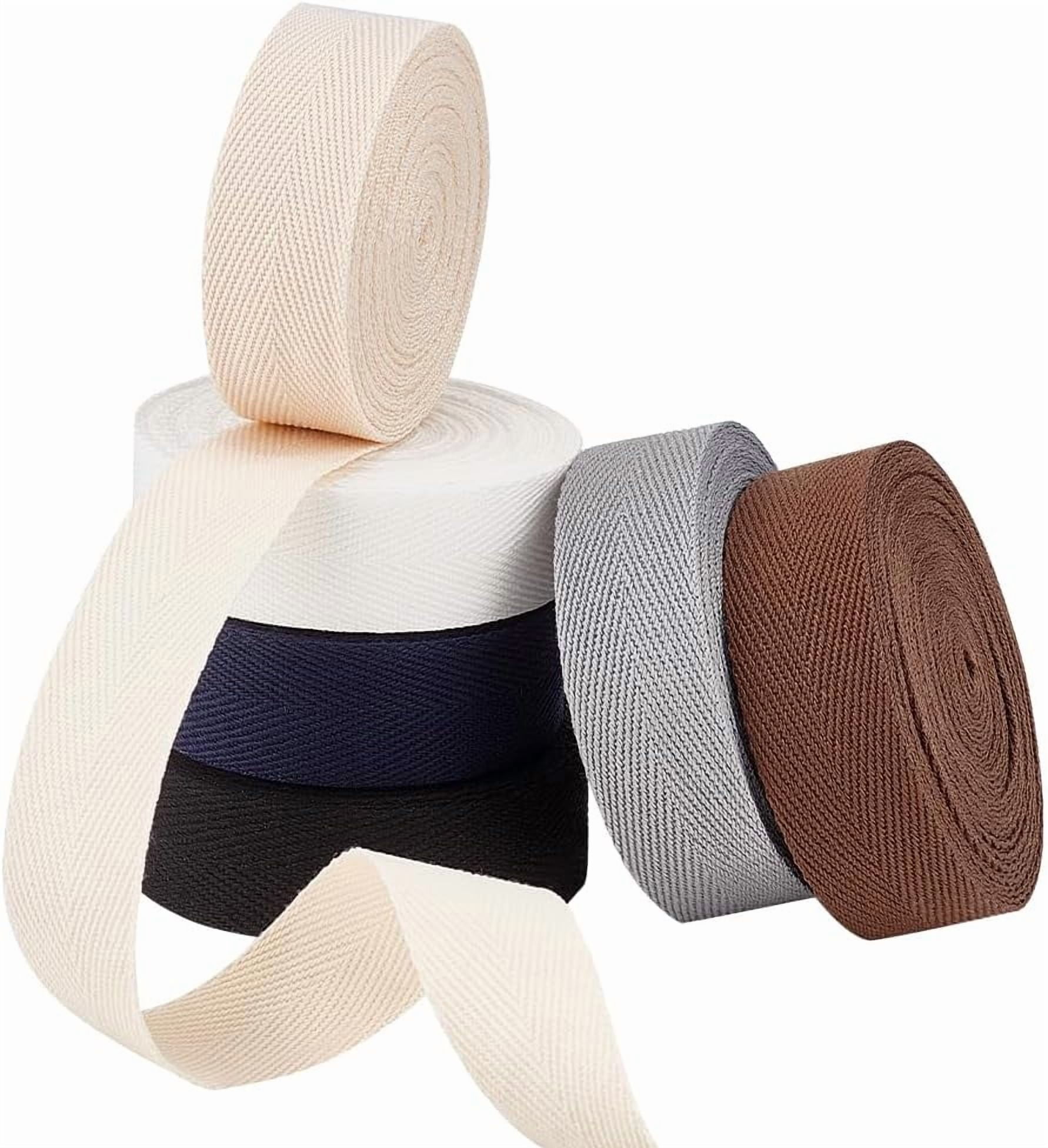 30 Yards Cotton Webbing Strap 6 Colors Fabric Ribbon Trim Tape Edge ...