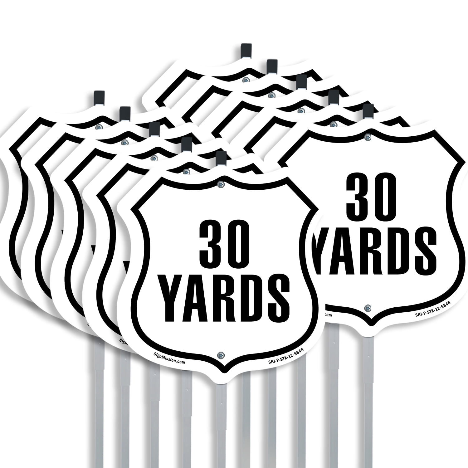 30 Yards Golf Course Running Race 5k Marathon Distance Marker (10 Pack ...