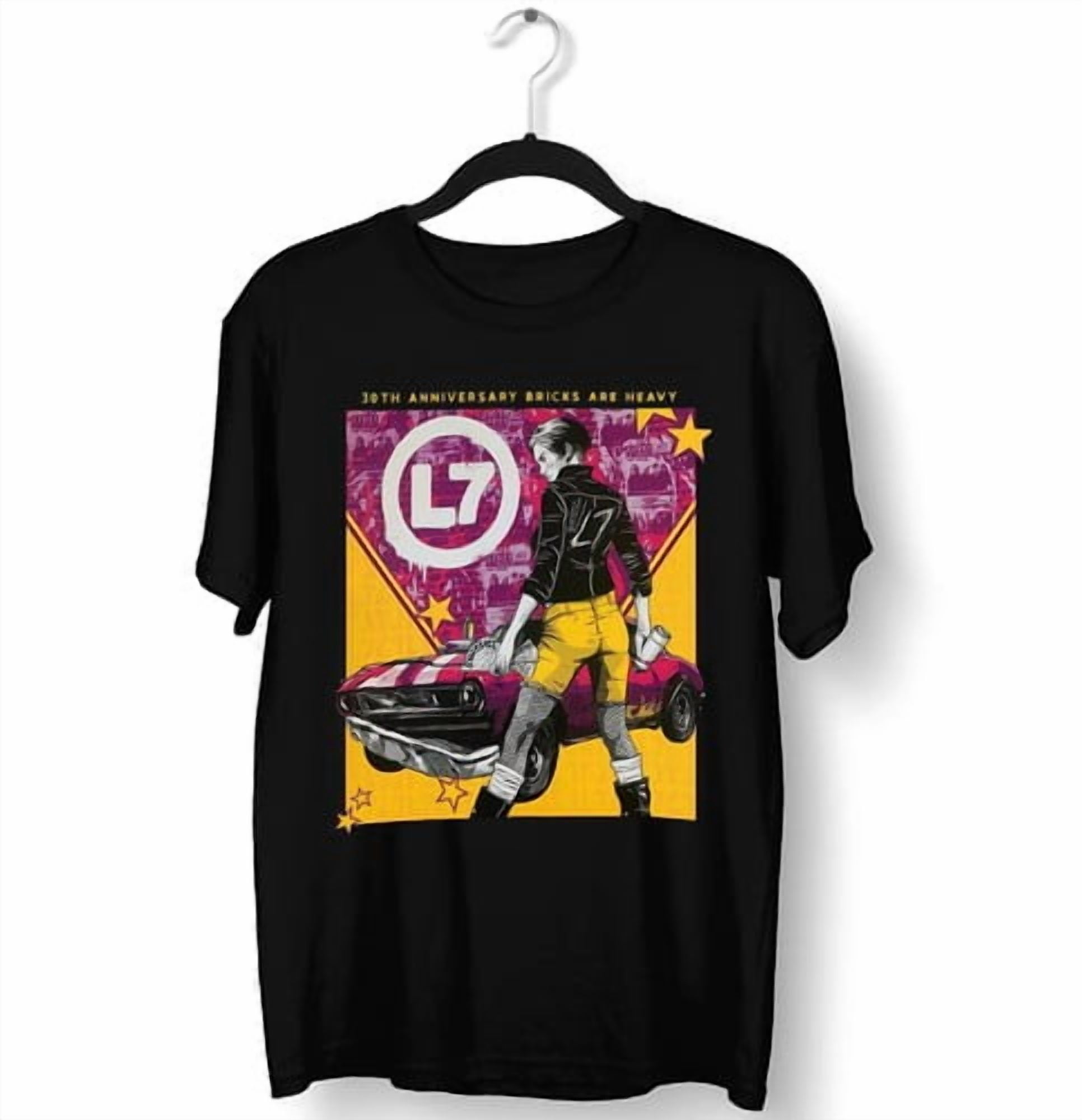 30 Years Anniversary L7 Band Shirt Short Sleeve Black Unisex S-5XL ...