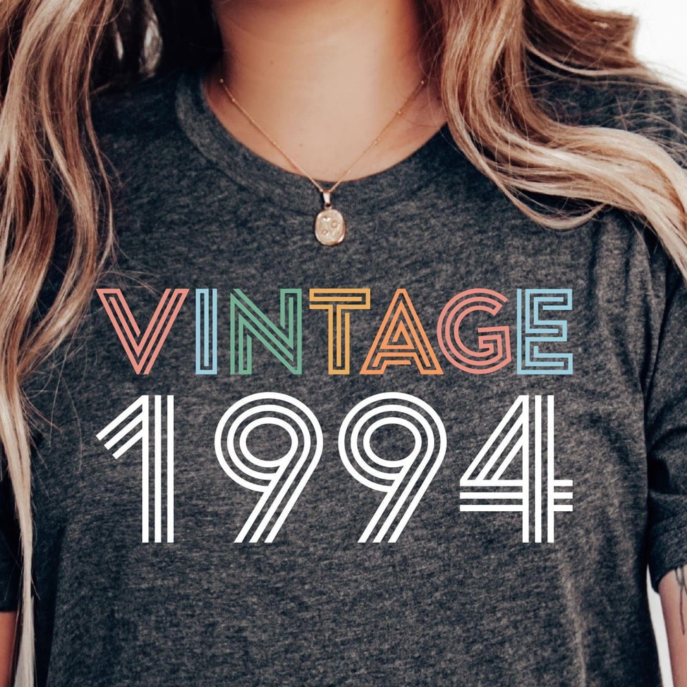 30 Years Old Retro Birthday Shirt 1994 Vintage Shirt 30Th Birthday ...