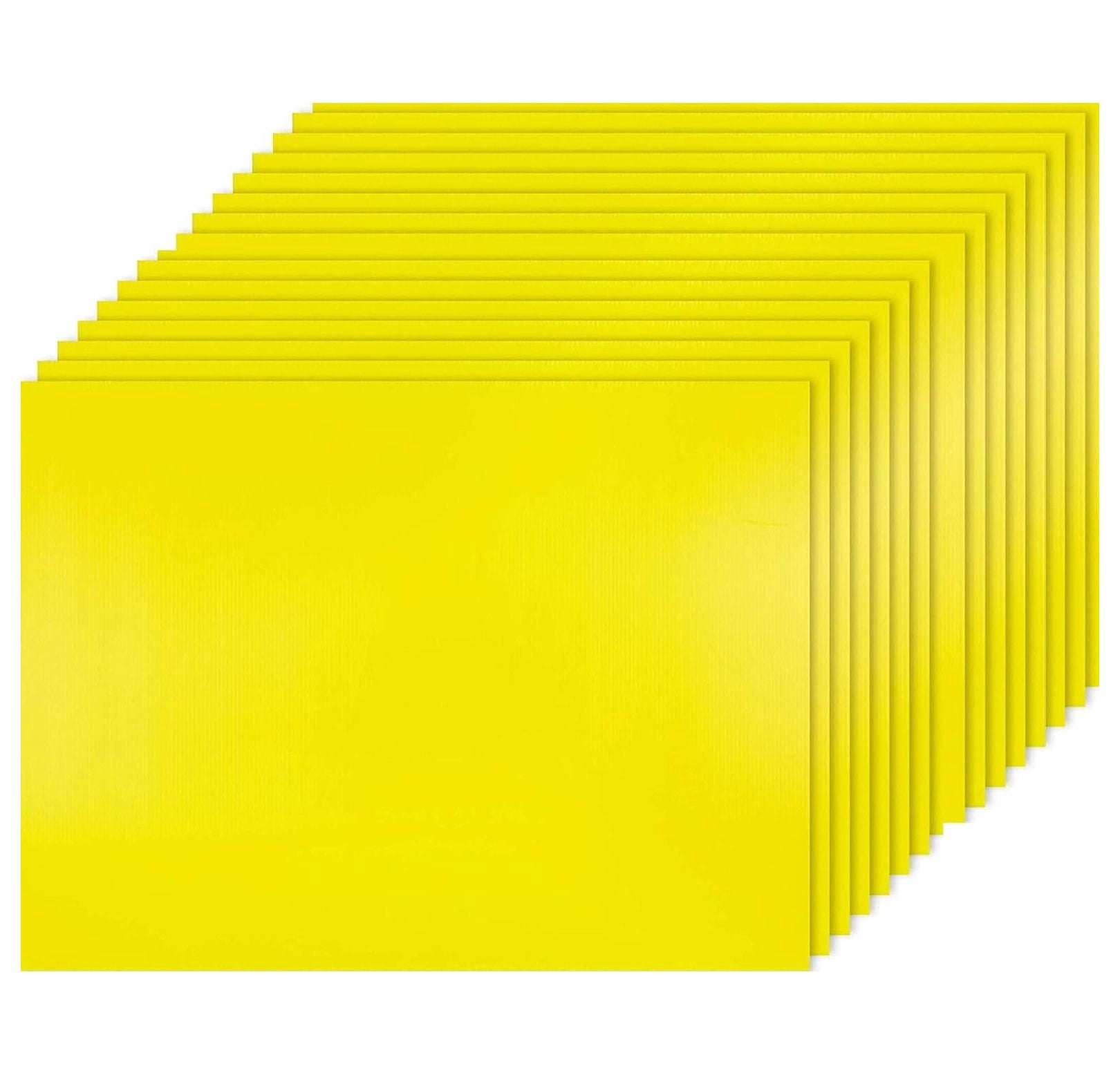 30 Yellow Sign 12 x 18 icnh x 4 mm Corrugated Plastic Sign, Bundle of ...