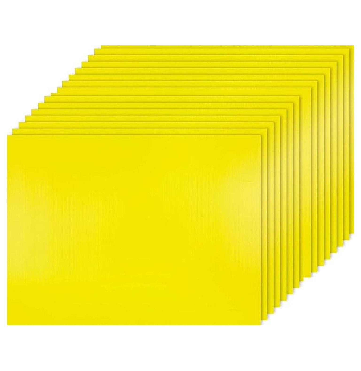 30 Yellow Sign 12 x 18 icnh x 4 mm Corrugated Plastic Sign, Bundle of ...