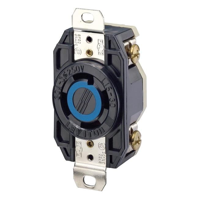 30 amp 3-Phase, Flush Mounting Locking Receptacle - Walmart.com