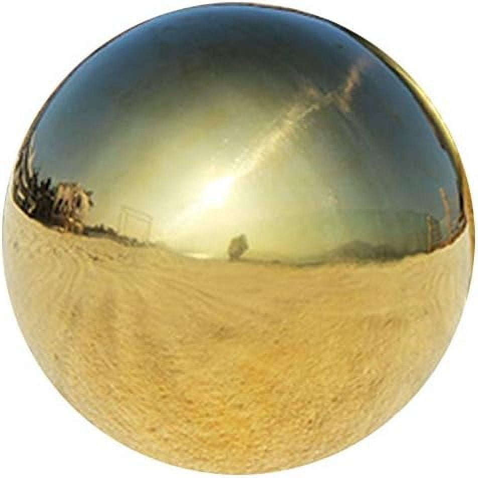 30 cm/12 inch diameter gazing globe mirror ball,gold stainless steel ...