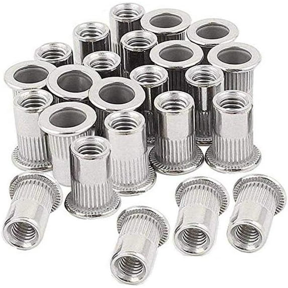 30 count M8 Rivet Nuts Stainless Threaded Rivet Insert Nuts Rivnuts ...