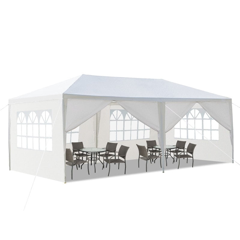30-foot White PE/Iron Spiral Interface Wedding Party Canopy Tent ...