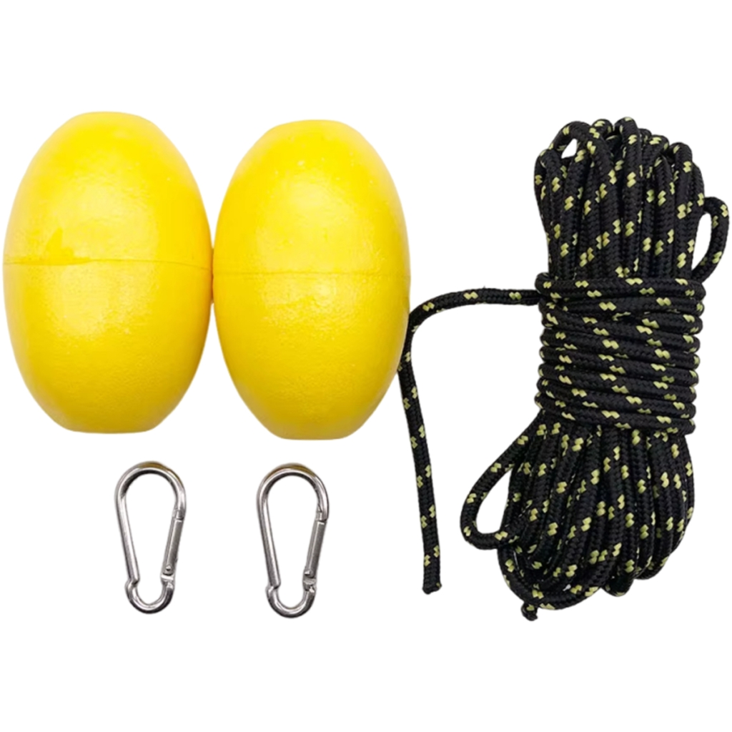 30 ft. Marine Rope Tow Line Buoy Ball Float Leash with Hook for Fishing ...
