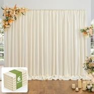 TETOU 10x10ft Tulle Backdrop Curtain with Lights String, Sheer Backdrop ...