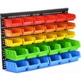 30-grid wall-mounted storage box set, tool organization rack, garage ...