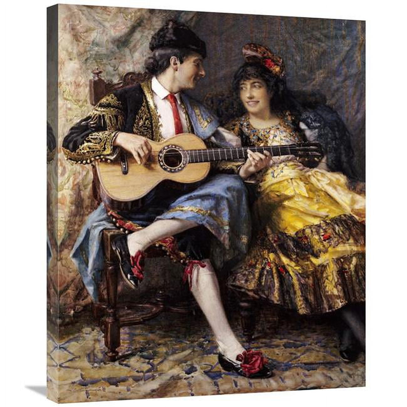 30 in. A Spanish Singer & His Lady Art Print - Arthur Alfred Burrington ...