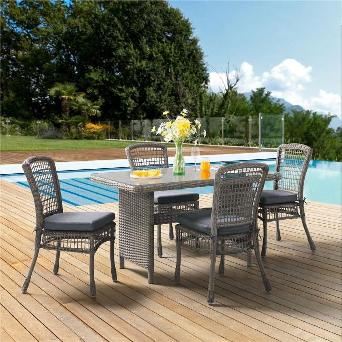 All Weather Wicker Dining Chairs