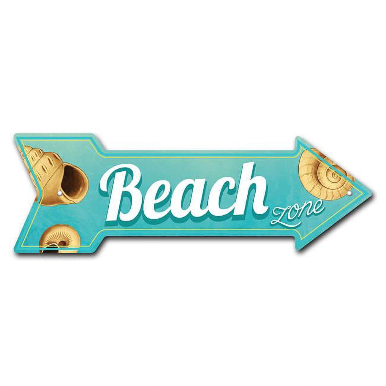 30 in. Beach Zone Arrow Sign - Walmart.com