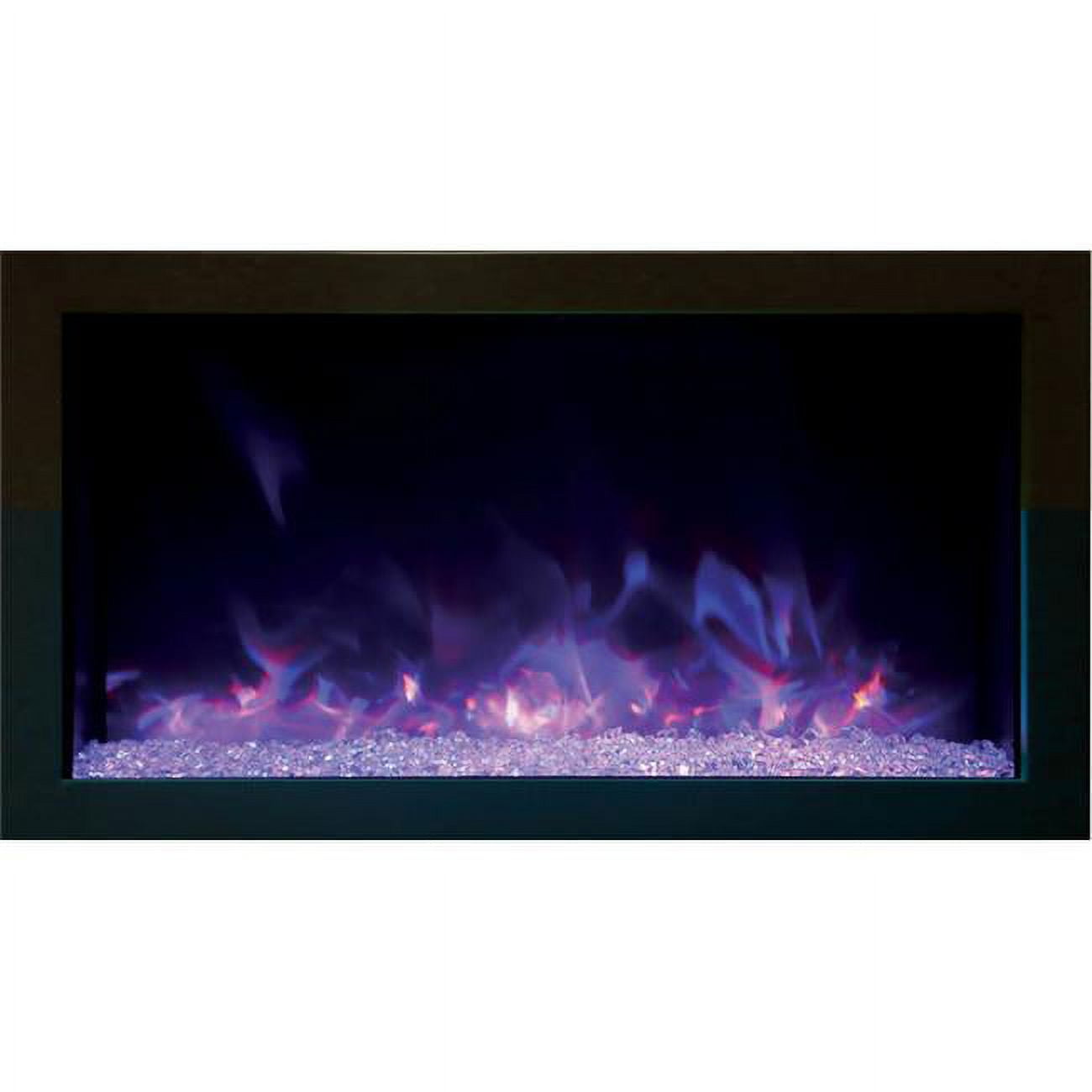 30 in. Built-in Extra Slim Indoor & Outdoor Electric Fireplace with ...