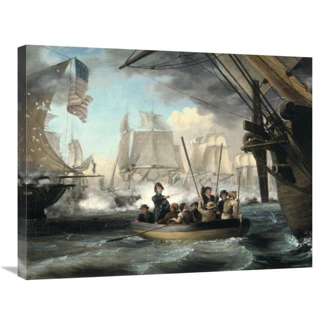 30 in. Commodore Perry Leaving the Lawrence for the Niagara Art Print ...