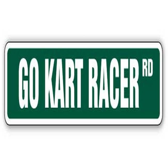 30 in. Go Kart Racer Street Sign - Go-Karts Racing Parts Cart Carts ...
