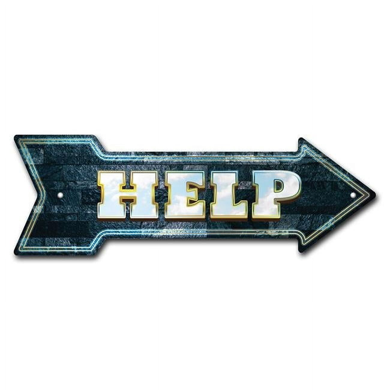 30 in. Help Arrow Sign - Walmart.com
