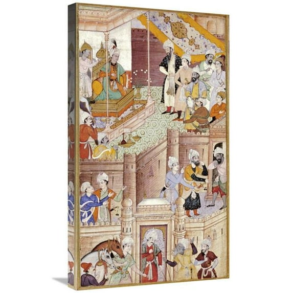 30 in. Illustration to the Baburnama Art Print - Khem Karan - Walmart.com