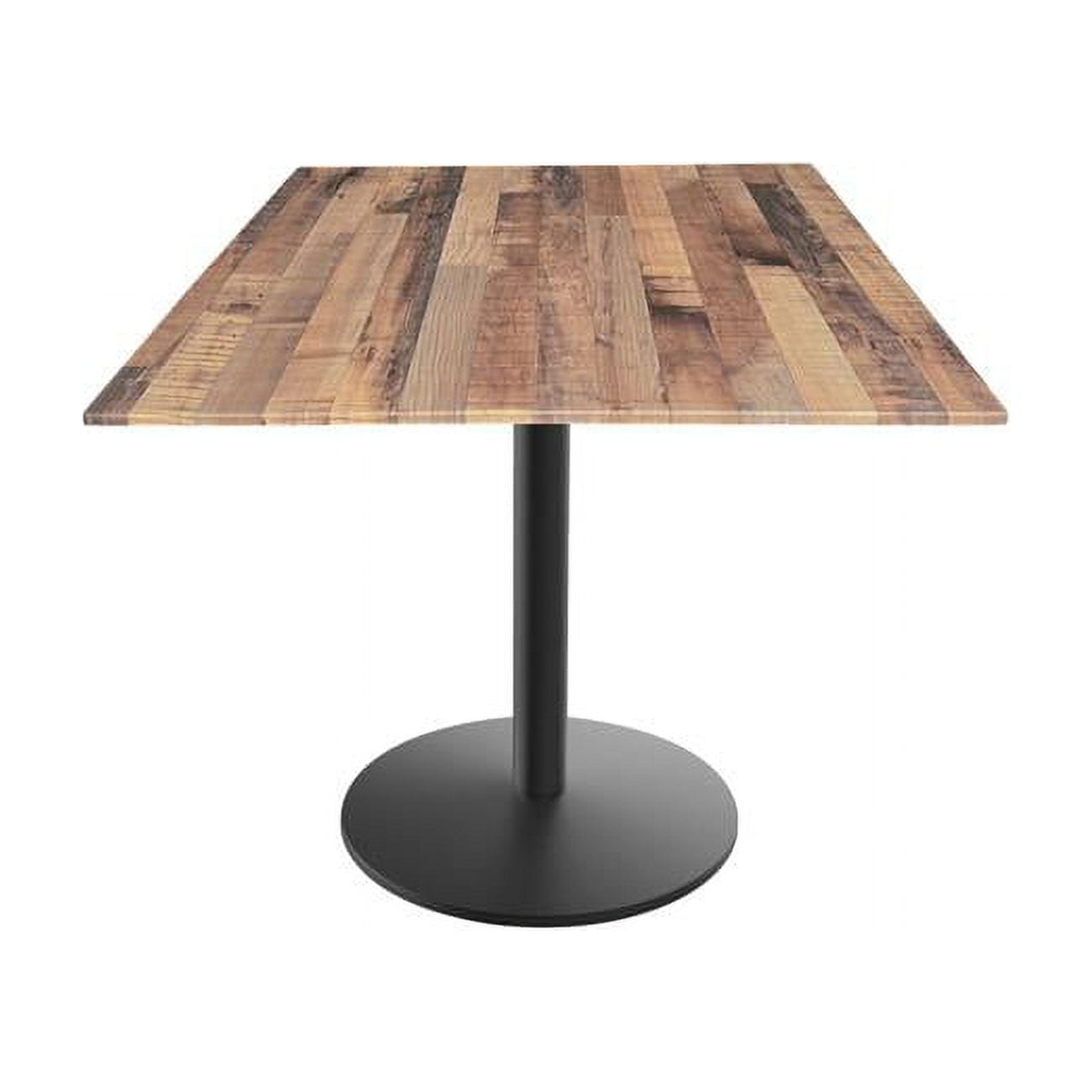 30 in. Indoor & Outdoor All-Season Table with 32 x 32 in. Square Rustic ...