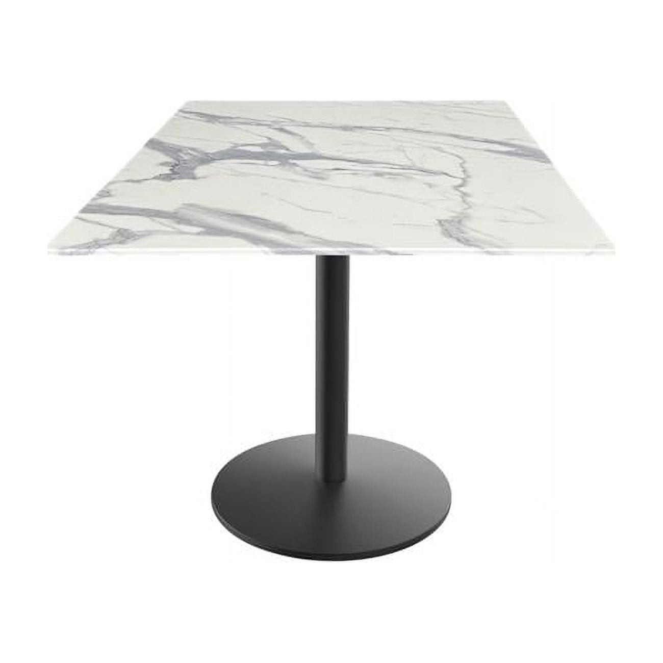 30 in. Indoor & Outdoor All-Season Table with 32 x 32 in. Square White ...