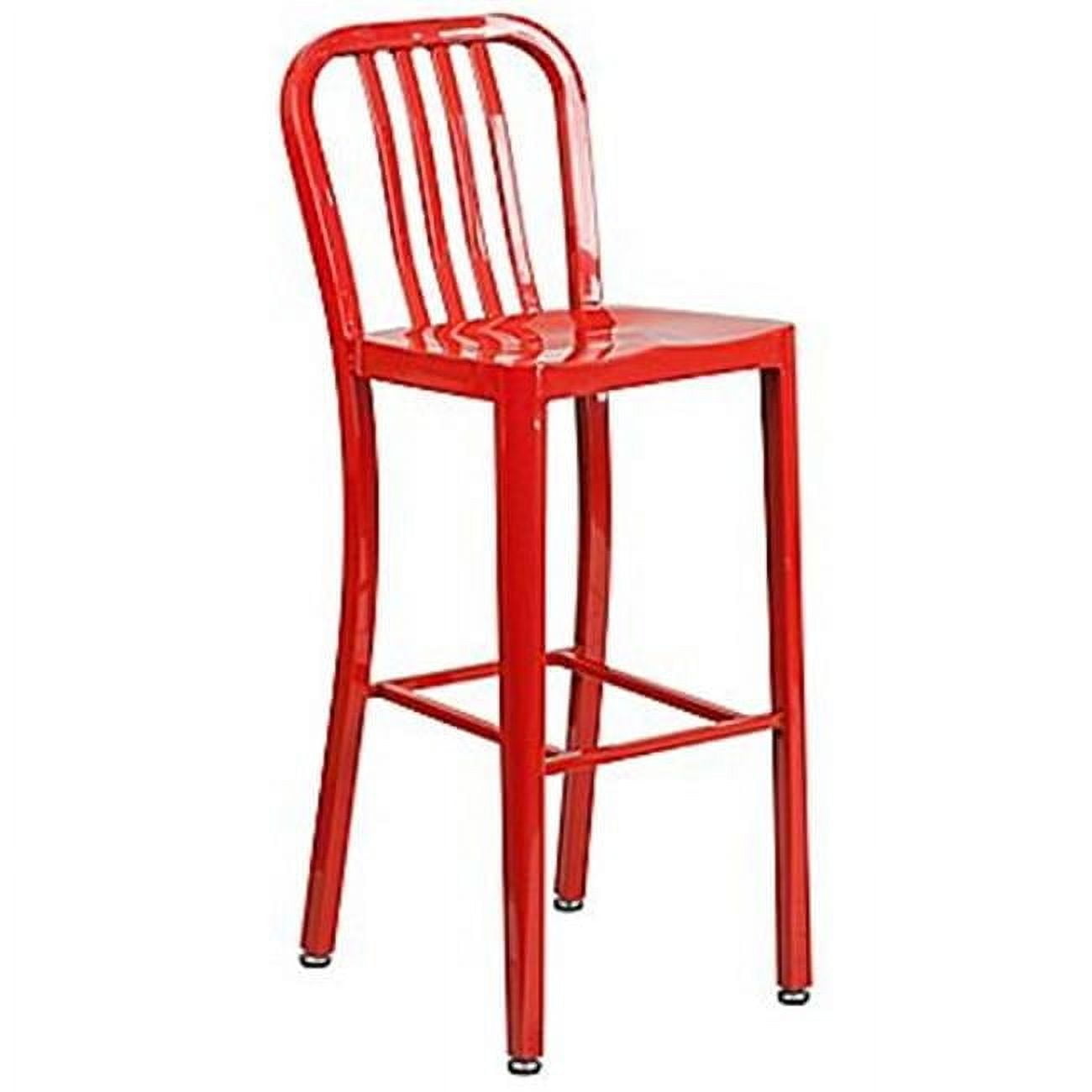 30 in. Metal Dining Counter Stool - Red - 30in. - Walmart.com