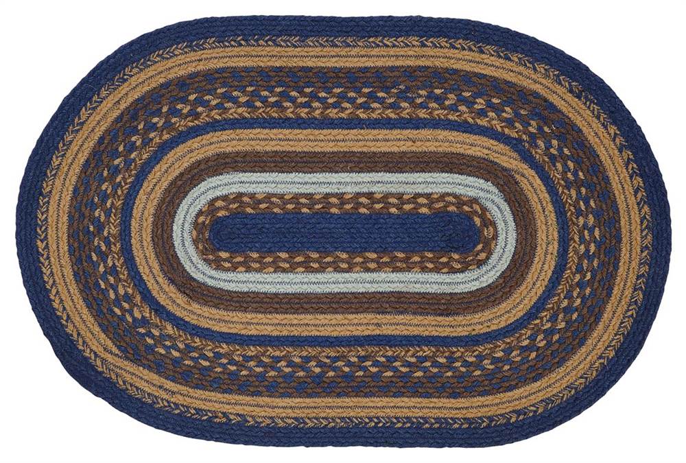 VHC Brands 25904 Jenson Jute Rug Oval - 20 x 30 in. - Walmart.com