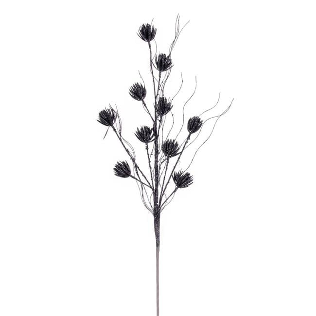 30 in. Pewter Mini Flower Glitter Spray, 6 Piece per Bag - Walmart.com