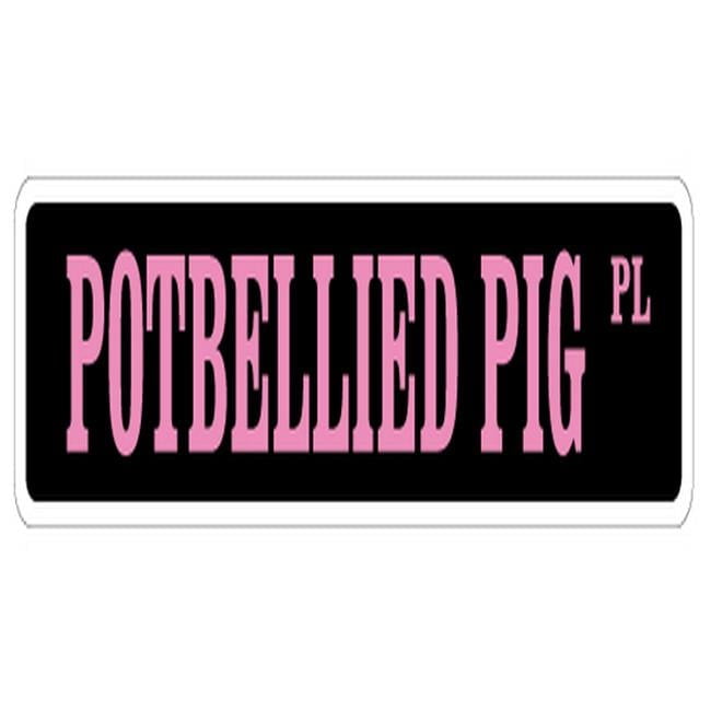 30 in. Potbellied Pig Street Sign - Potbelly Pot Belly Pigs Pet ...