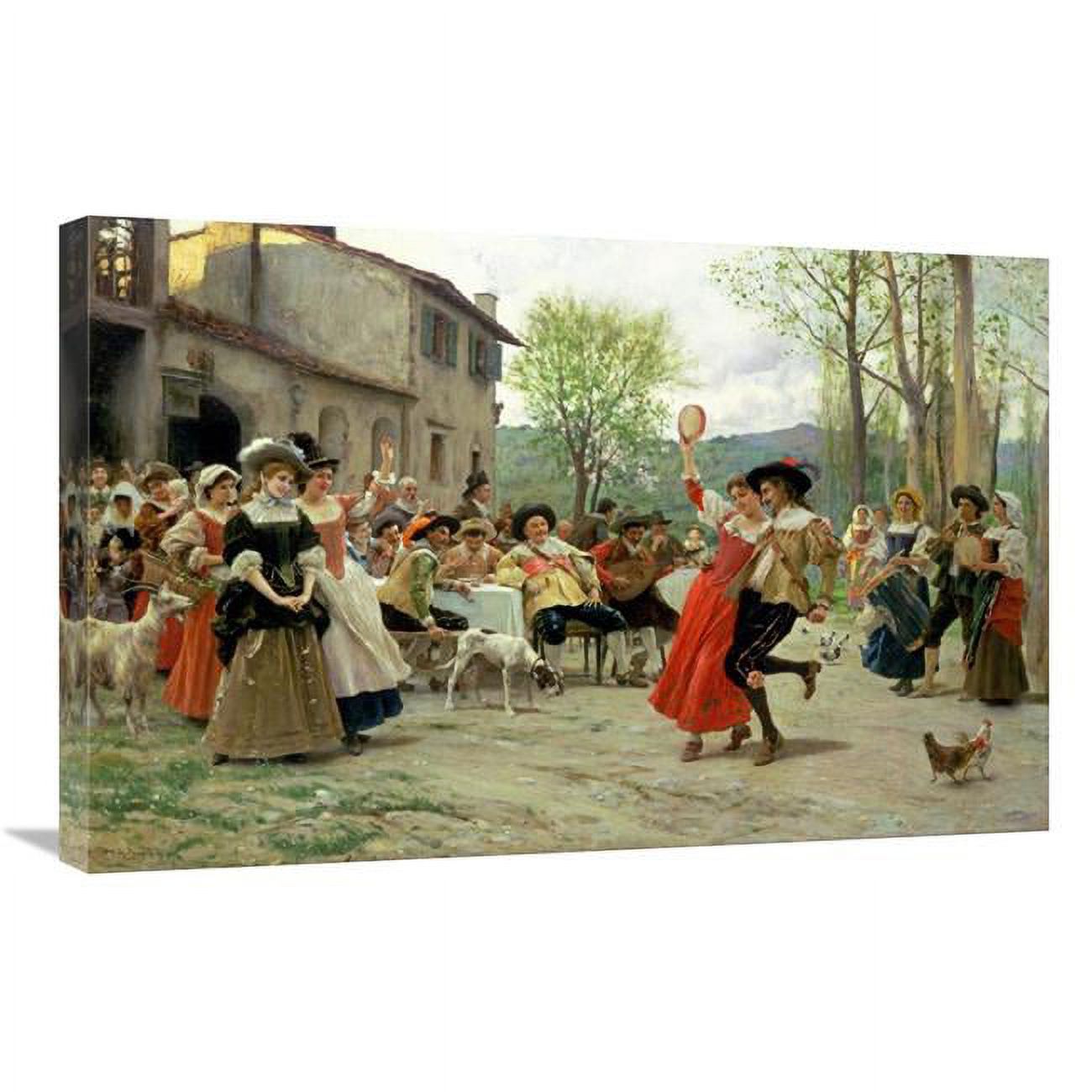 30 in. Silks & Satins at the Wedding Dance Art Print - Federigo ...