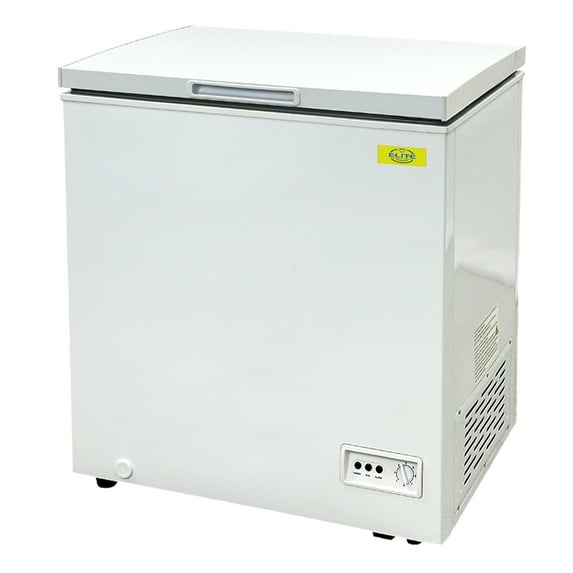 30 in. Solid Top Chest Freezer 5 Cu.Ft. Deep Freezer with Top Open Door ...