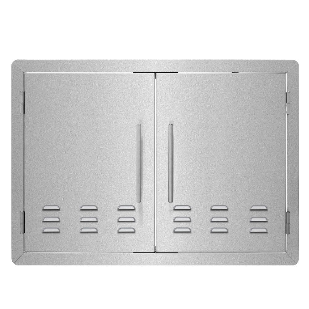 30 in. Stainless Steel Single Face BBQ Grill Double Access Door Panel ...