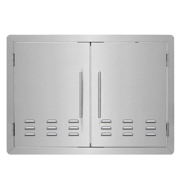 30 in. Stainless Steel Single Face BBQ Grill Double Access Door Panel ...