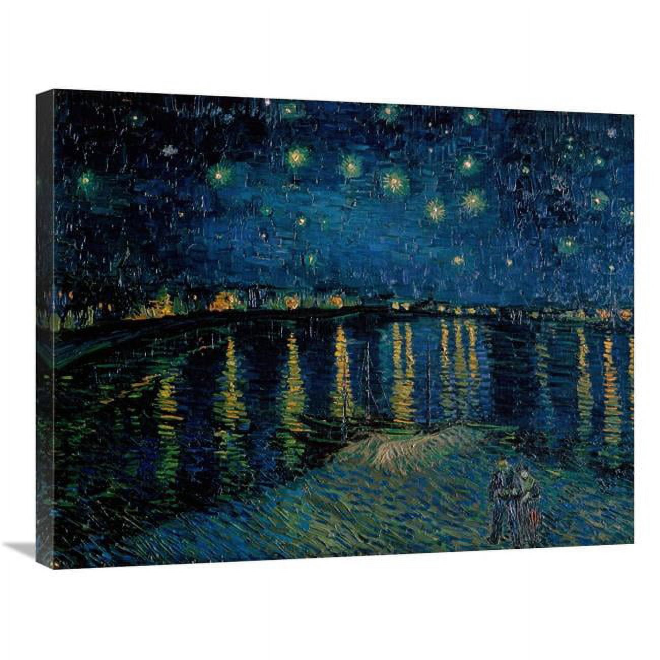 30 in. Starlight Over the Rhone Art Print - Vincent Van Gogh - Walmart.com