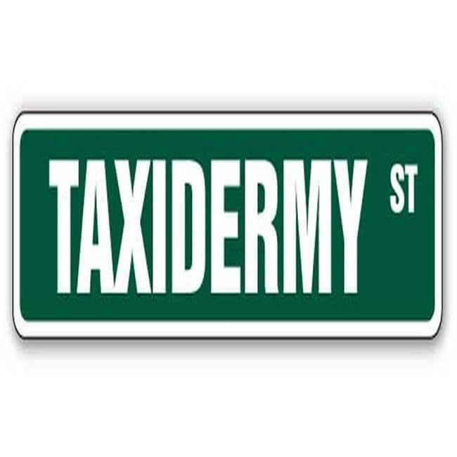 30 in. Taxidermy Street Sign - Hunting Mounts Deer Fisherman Hunter ...