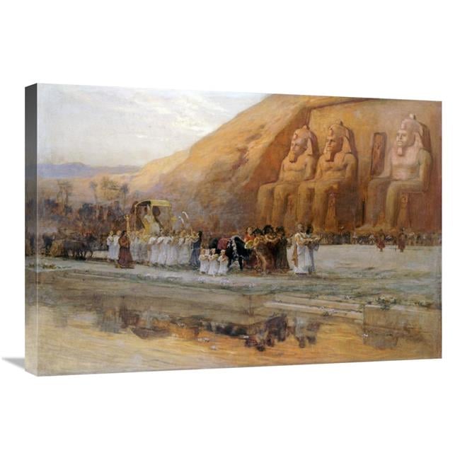 30 in. Temple DAbou Simbel, La Fete Du Pharoan Art Print - Frederick ...