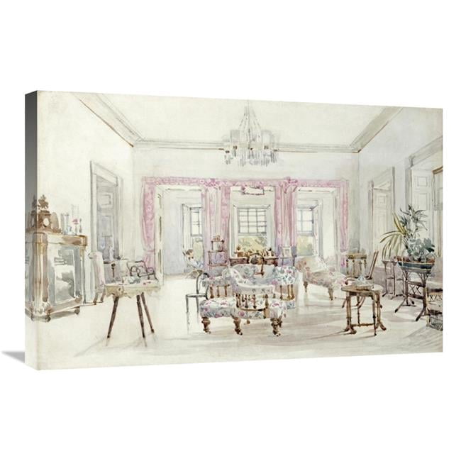 30 in. The Drawing Room of Queens House, Barbados, 1880 Art Print - Col ...