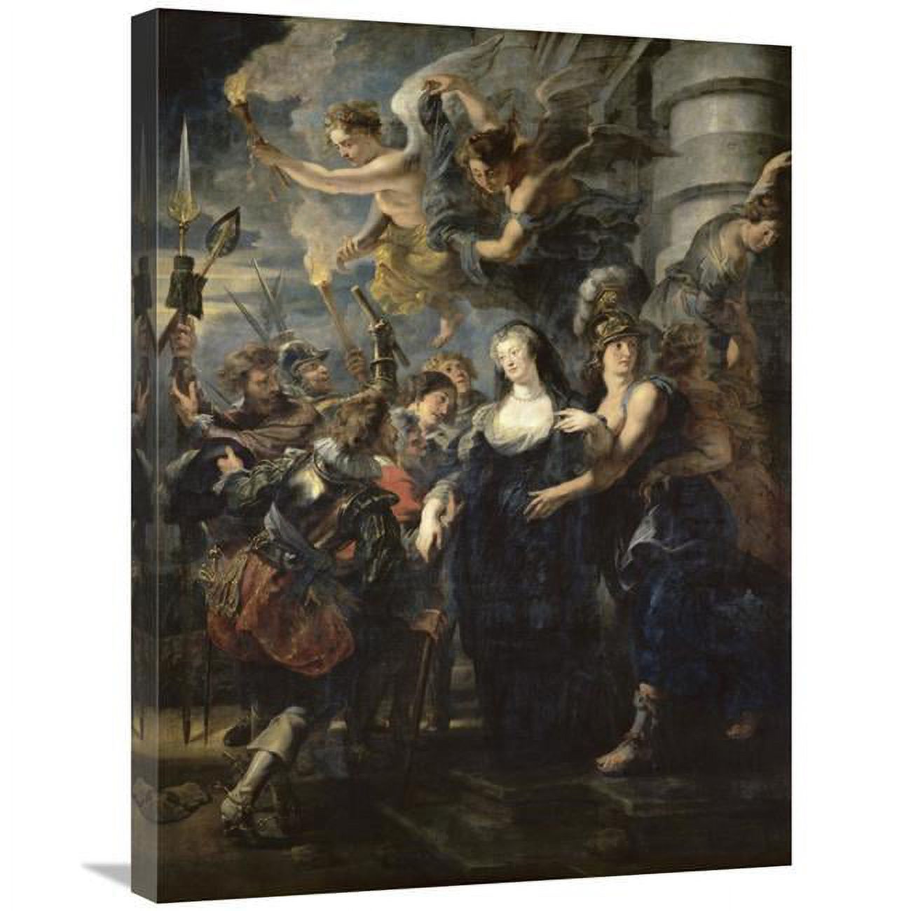 30 in. The Flight From Blois - Life of Marie De Medici, Queen of France Art Print - Peter Paul ...